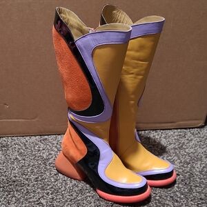 John Fluevog | Shoes | John Fluevog Colorful Womens Boots | Poshmark